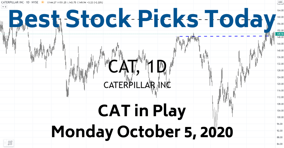 Best Stock Picks Today | CAT Caterpillar 10-5-20